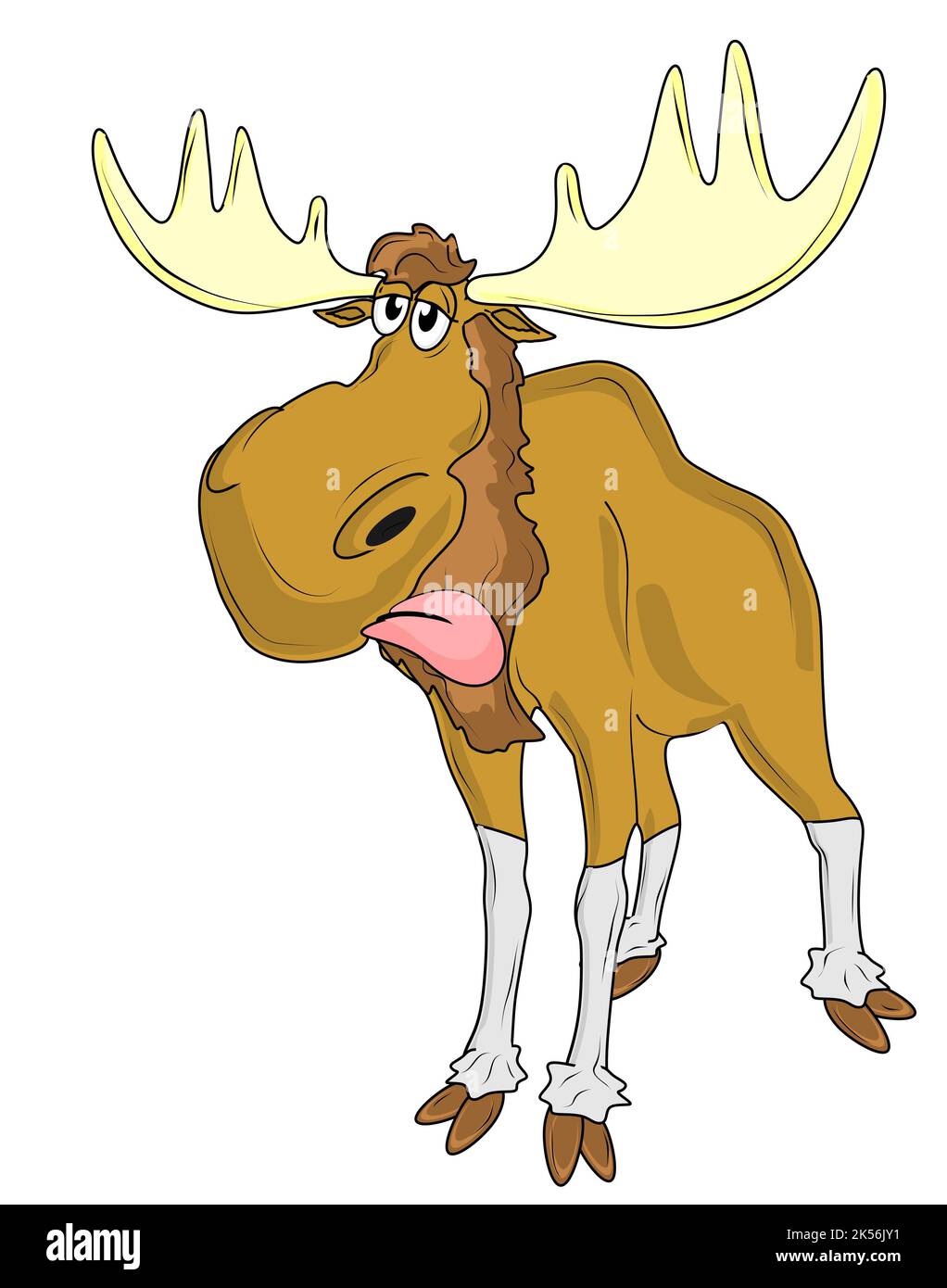 Cartoon elk hi-res stock photography and images - Alamy