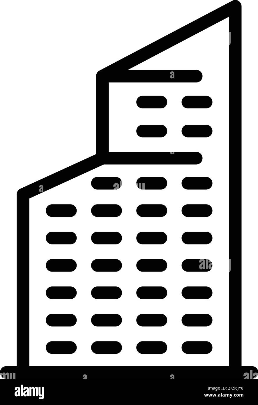 Clinic building icon outline vector. Modern city. Center store Stock ...