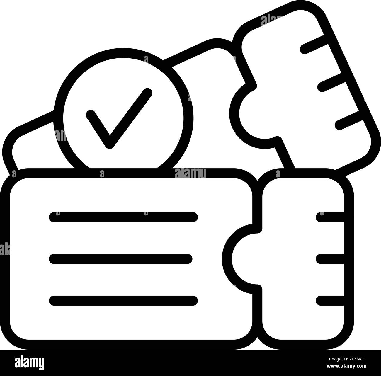 Museum pass icon outline vector. Cinema movie. Paper entry Stock Vector ...