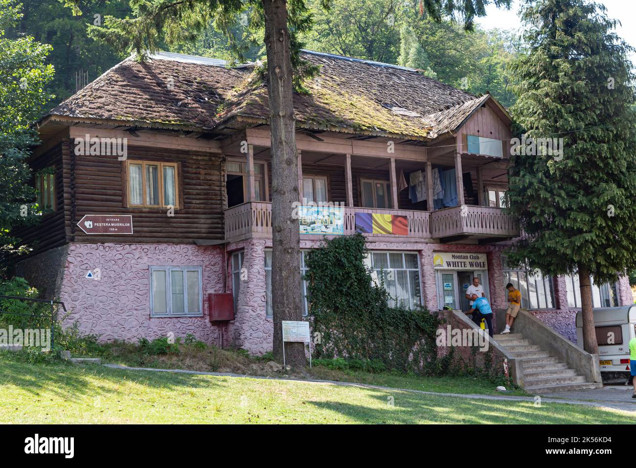 Baia de Fier, Gorj County, Romania – July 24, 2022: Mountain club ...
