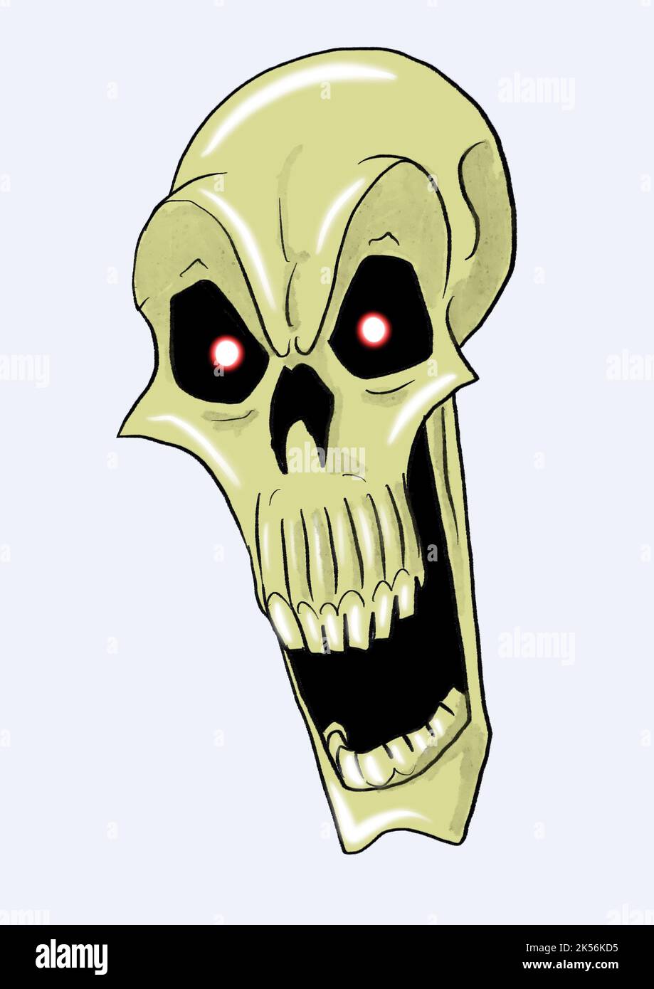 monstrous horror character illustration Stock Photo - Alamy