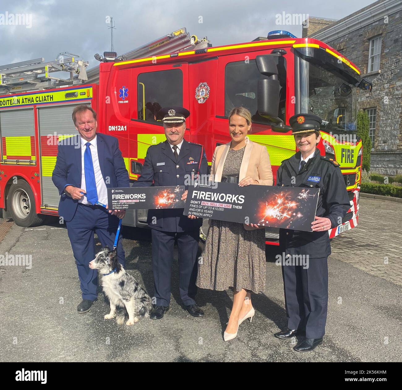 Minister for Justice Helen McEntee, with Dr Cyril Sullivan, CEO of ...