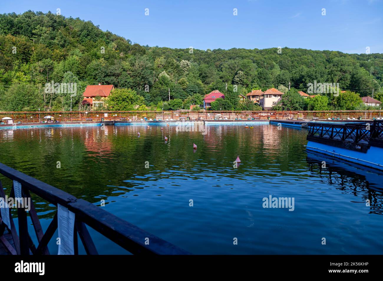 Baile Sacelu, Gorj County, Romania – July 24, 2022: View from inside ...