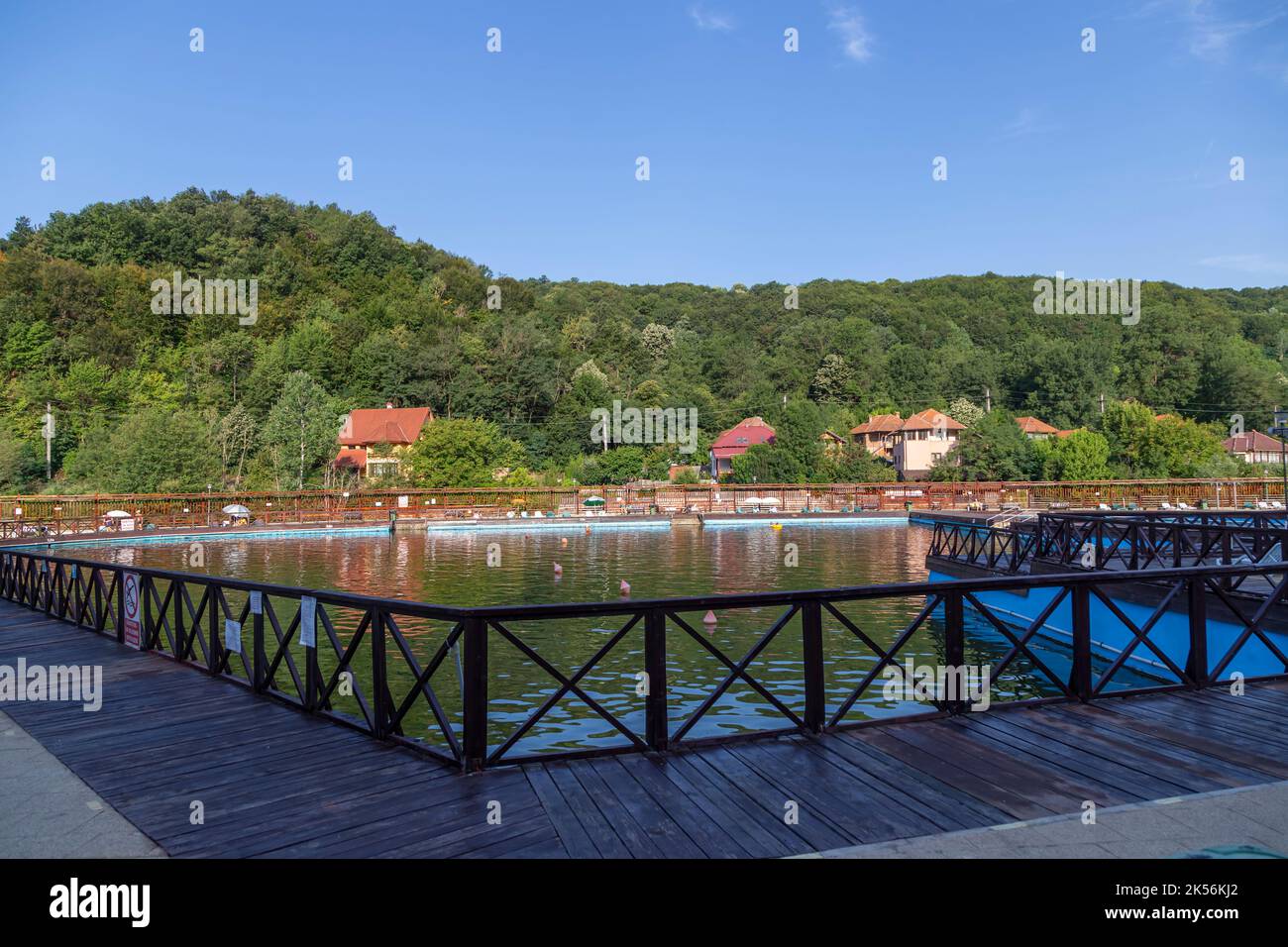 Baile Sacelu, Gorj County, Romania – July 24, 2022: View from inside ...