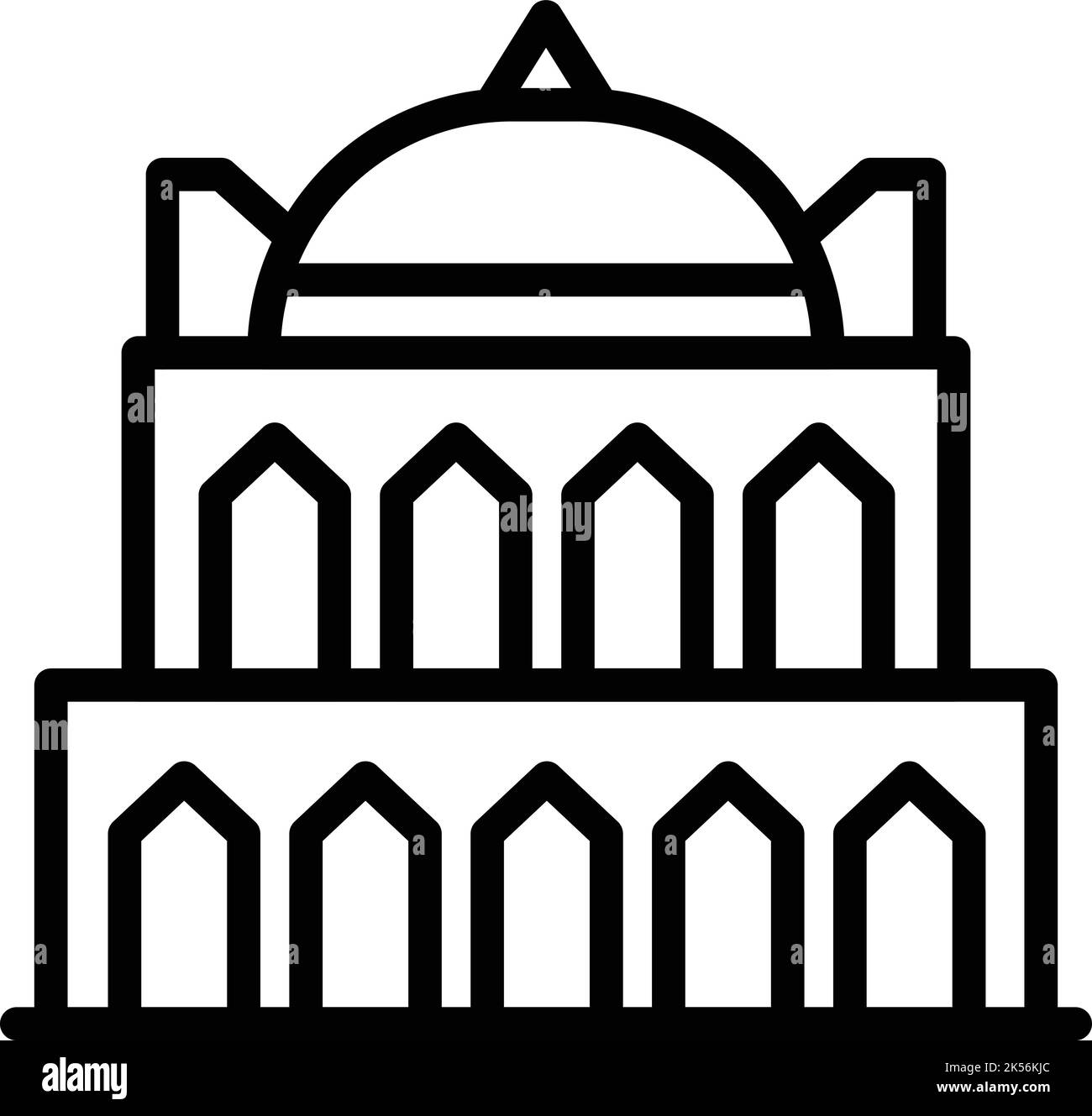 Great culture icon outline vector. Opera house. Architecture travel ...