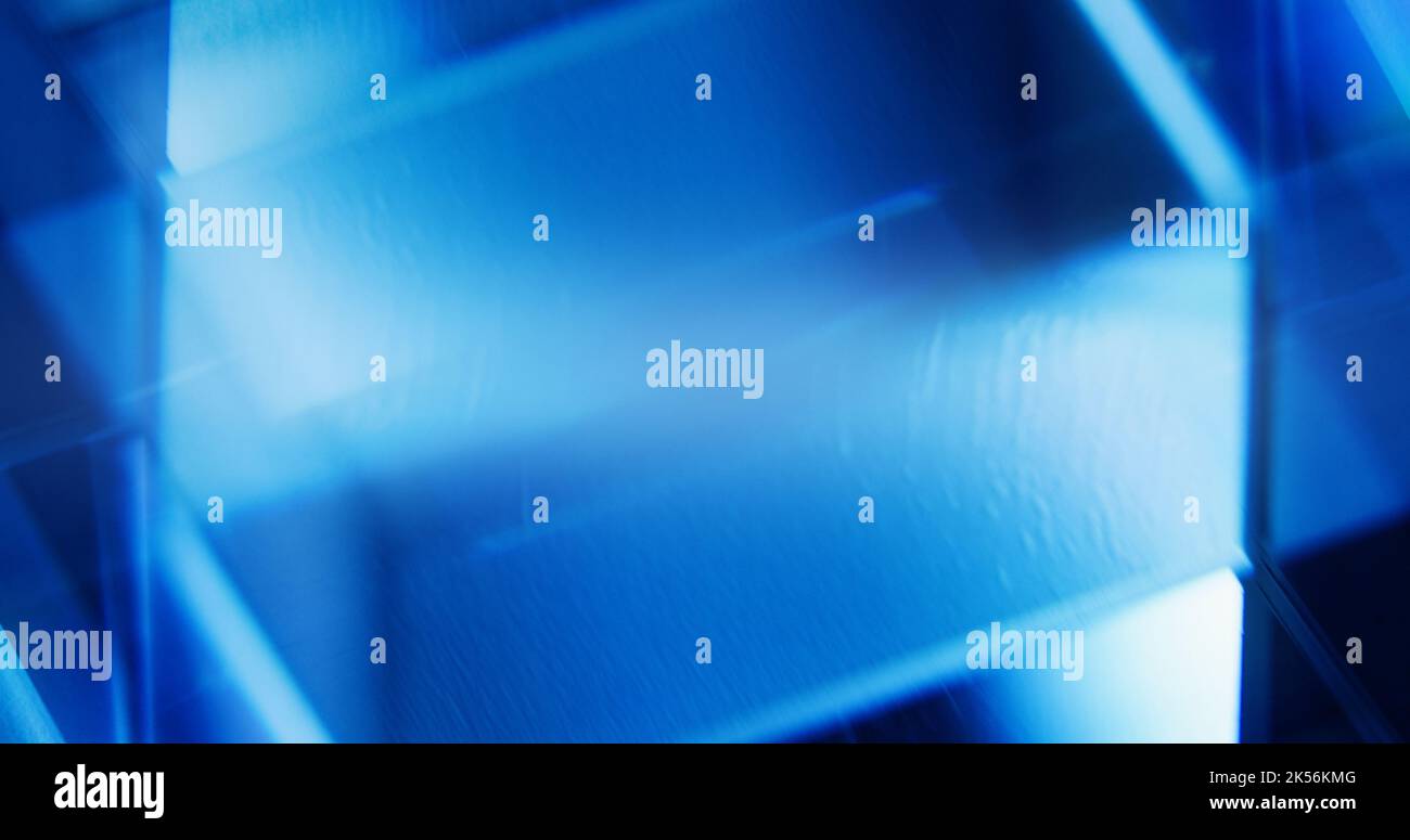 motion neon light glowing frame background blue Stock Photo - Alamy
