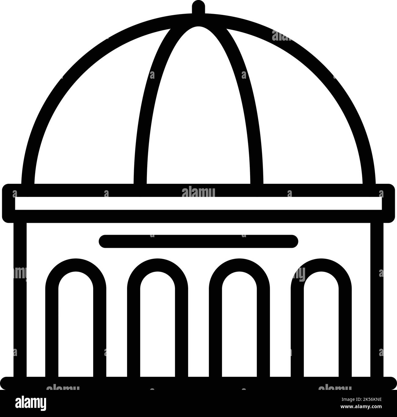 Travel landmark icon outline vector. Opera house. City famous Stock ...