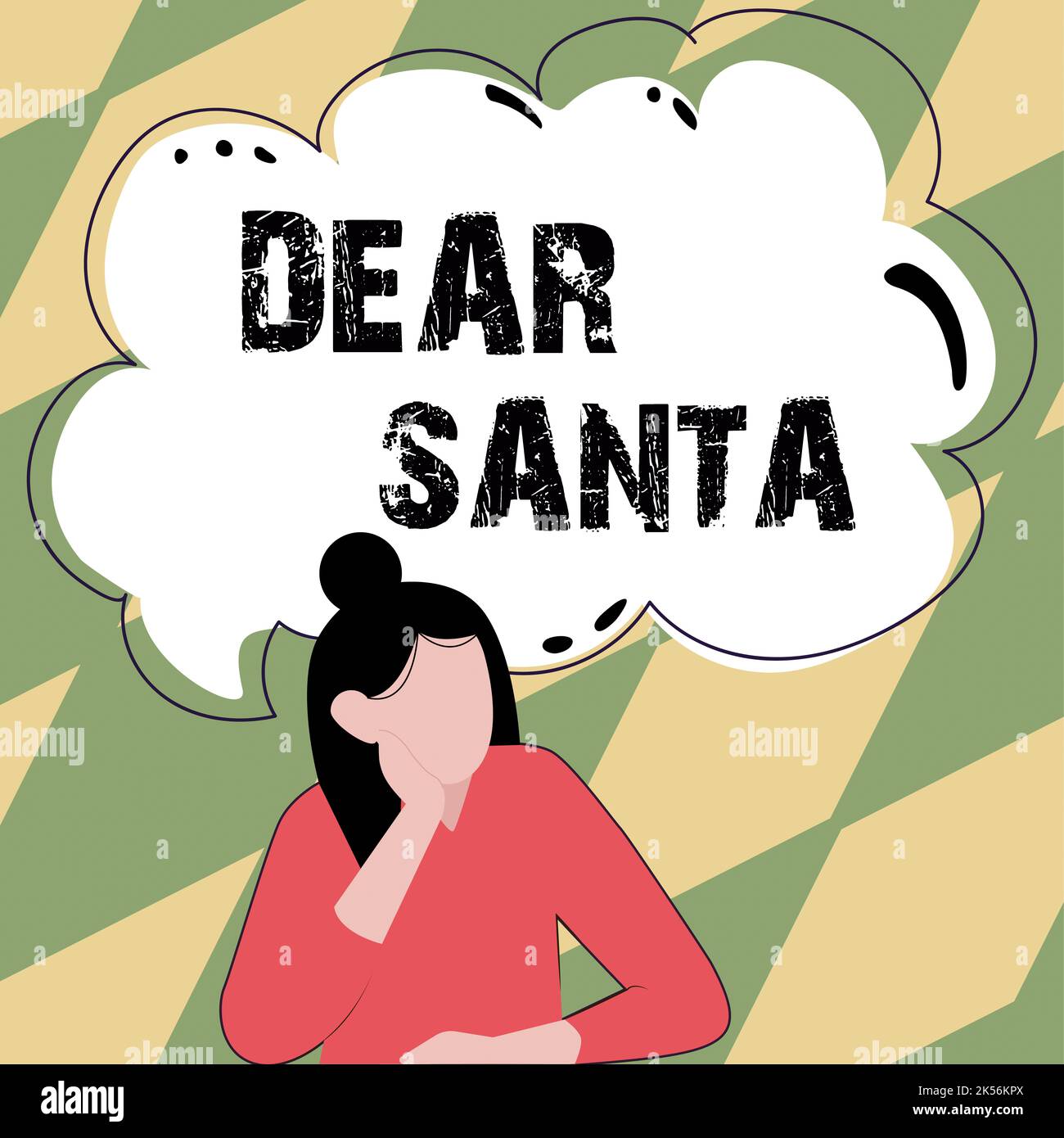 Writing displaying text Dear Santa, Business concept letter intended ...