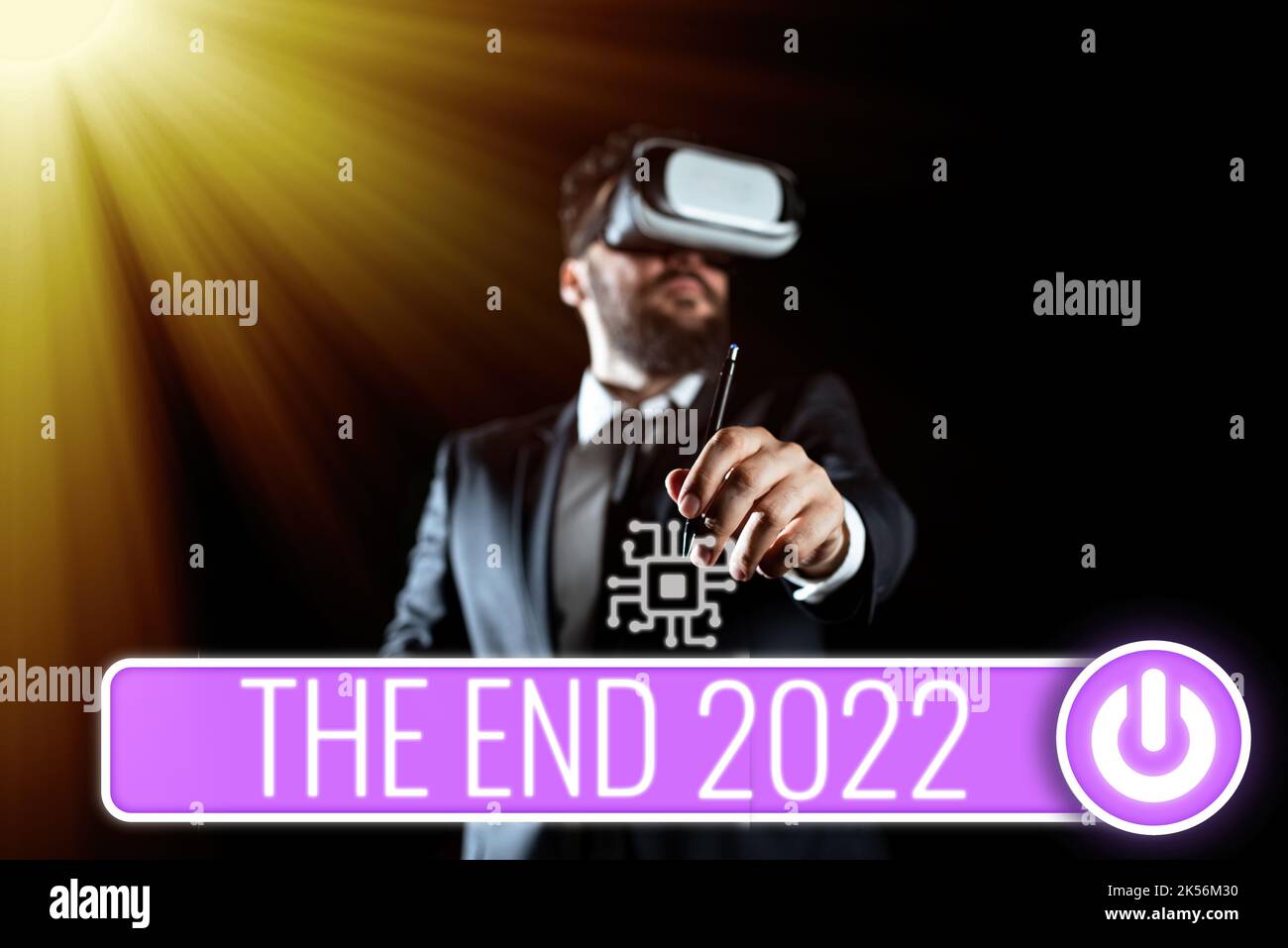 Conceptual caption The End 2022, Business approach Happy new year final ... Conceptual caption The End 2022, Business approach Happy new year final ...