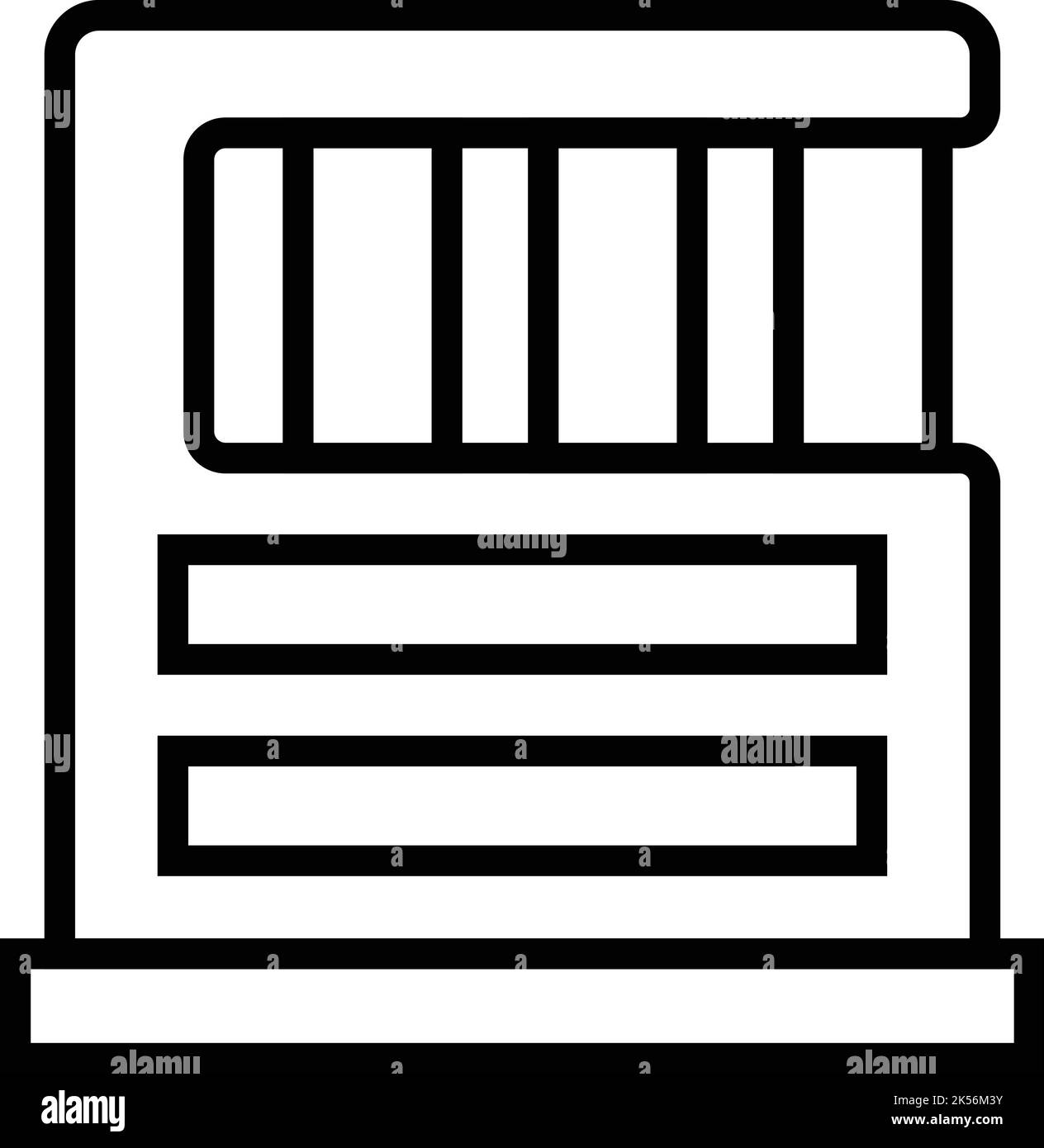 Villa apartment icon outline vector. Modern home. Real estate Stock ...