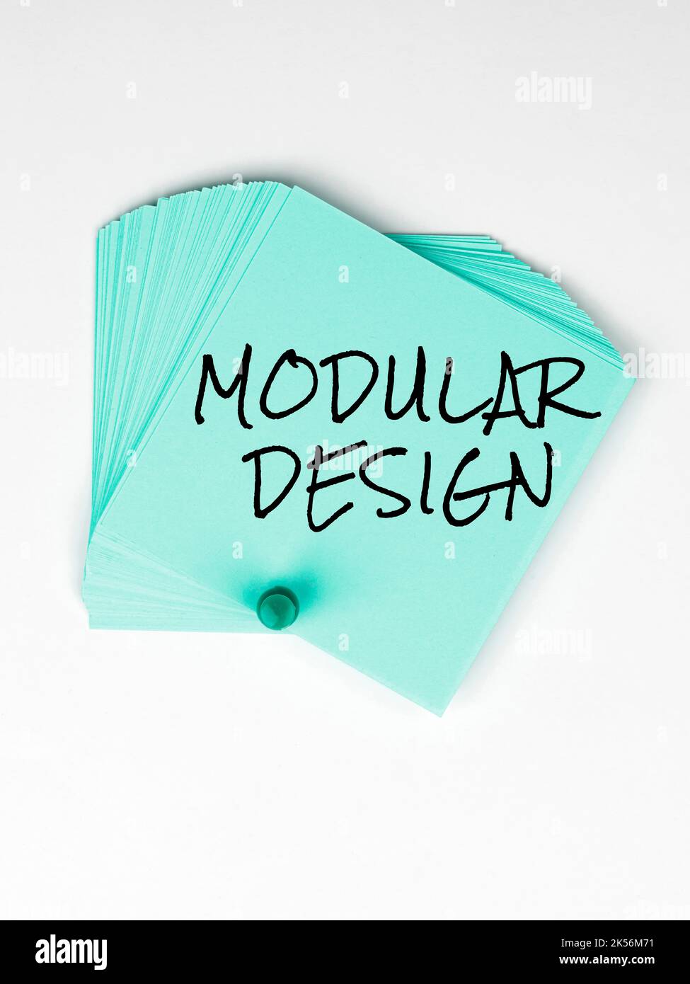 Handwriting text Modular Design, Business showcase Using technology as ...