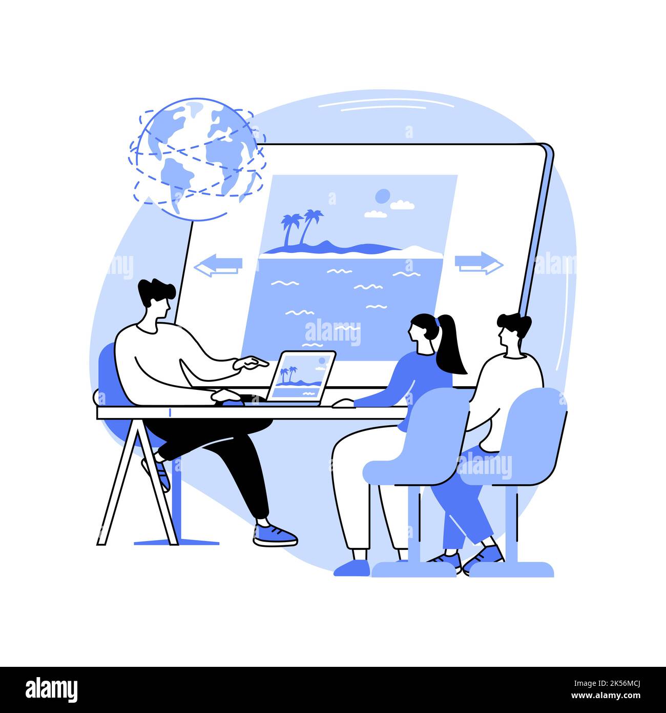 Choose destination isolated cartoon vector illustrations Stock Vector ...