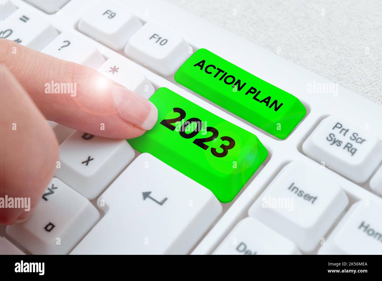 Conceptual caption Action Plan 2023, Business concept to do list ...