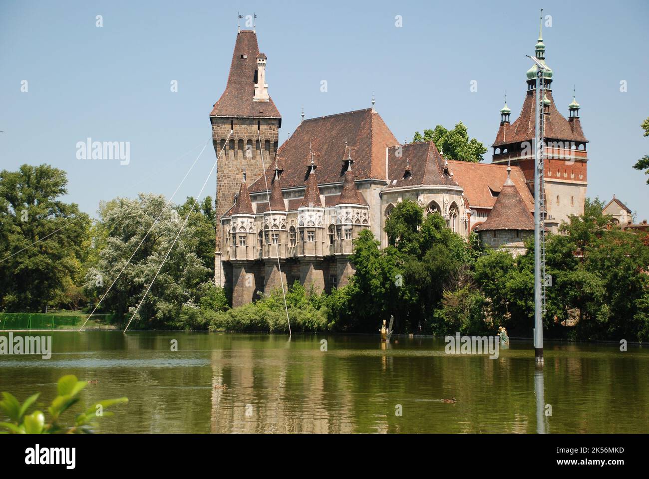 Budapest, Hungary-June 20, 2011: Vajdahunyad castle in Budapest Stock ...