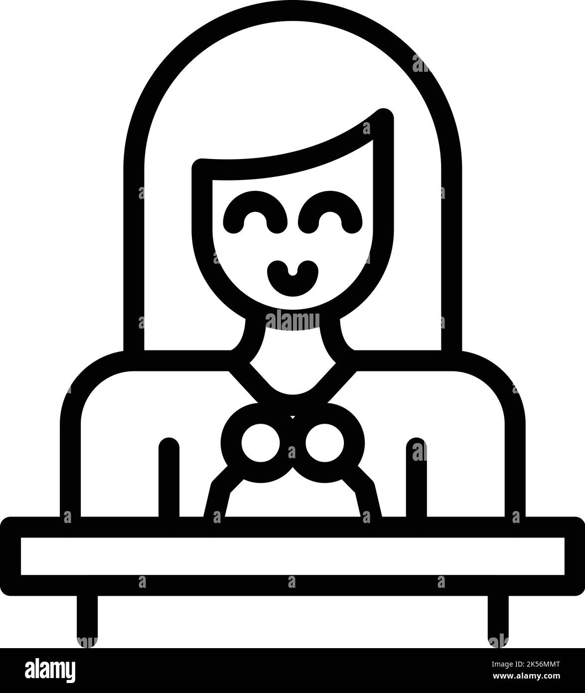 Speaker news icon outline vector. Tv media. Camera reporter Stock ...