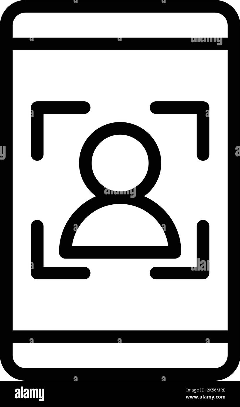 Phone reporter icon outline vector. Tv news. Media camera Stock Vector ...