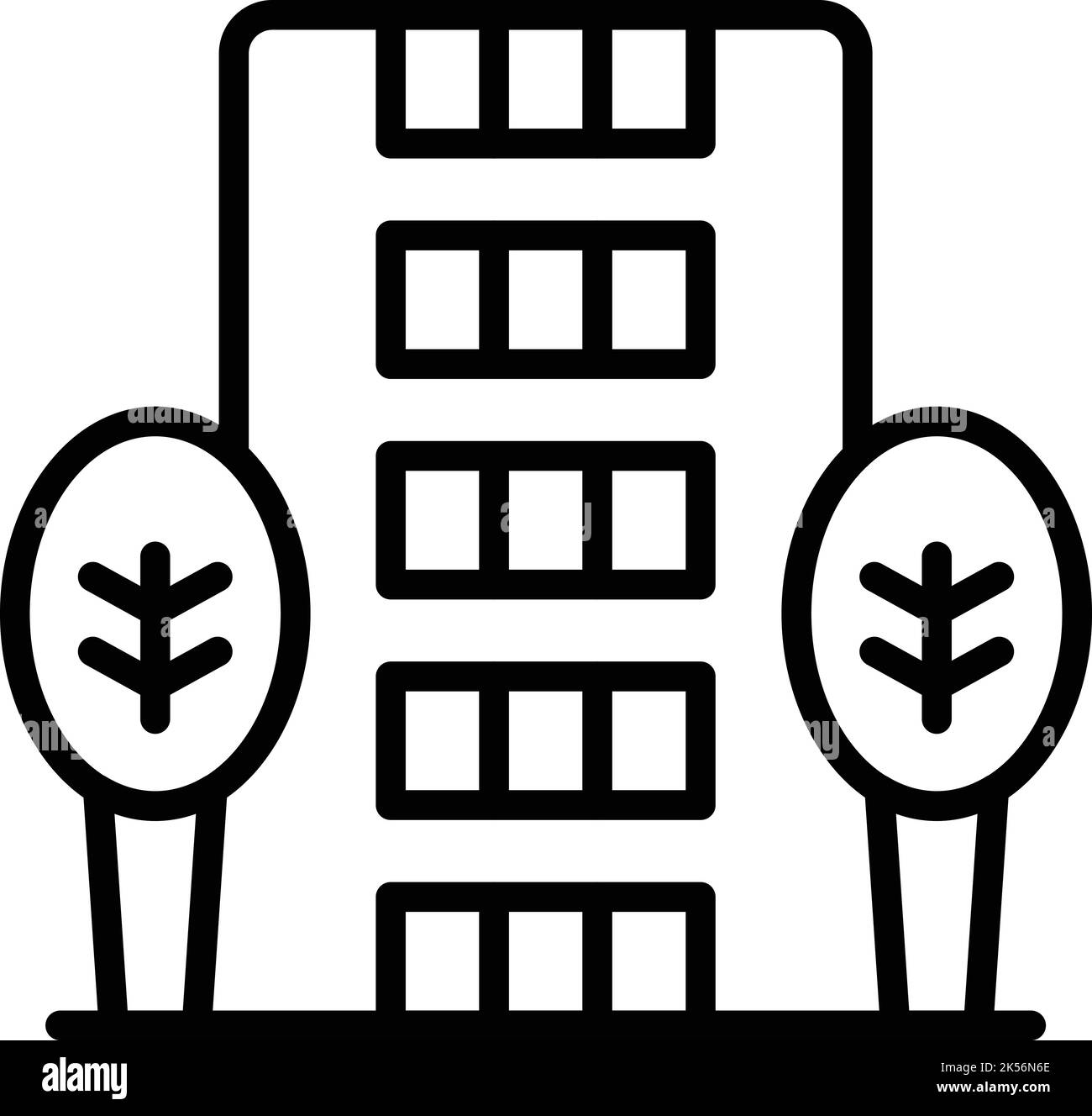 Singapore city icon outline vector. Map landmark. Urban building Stock ...