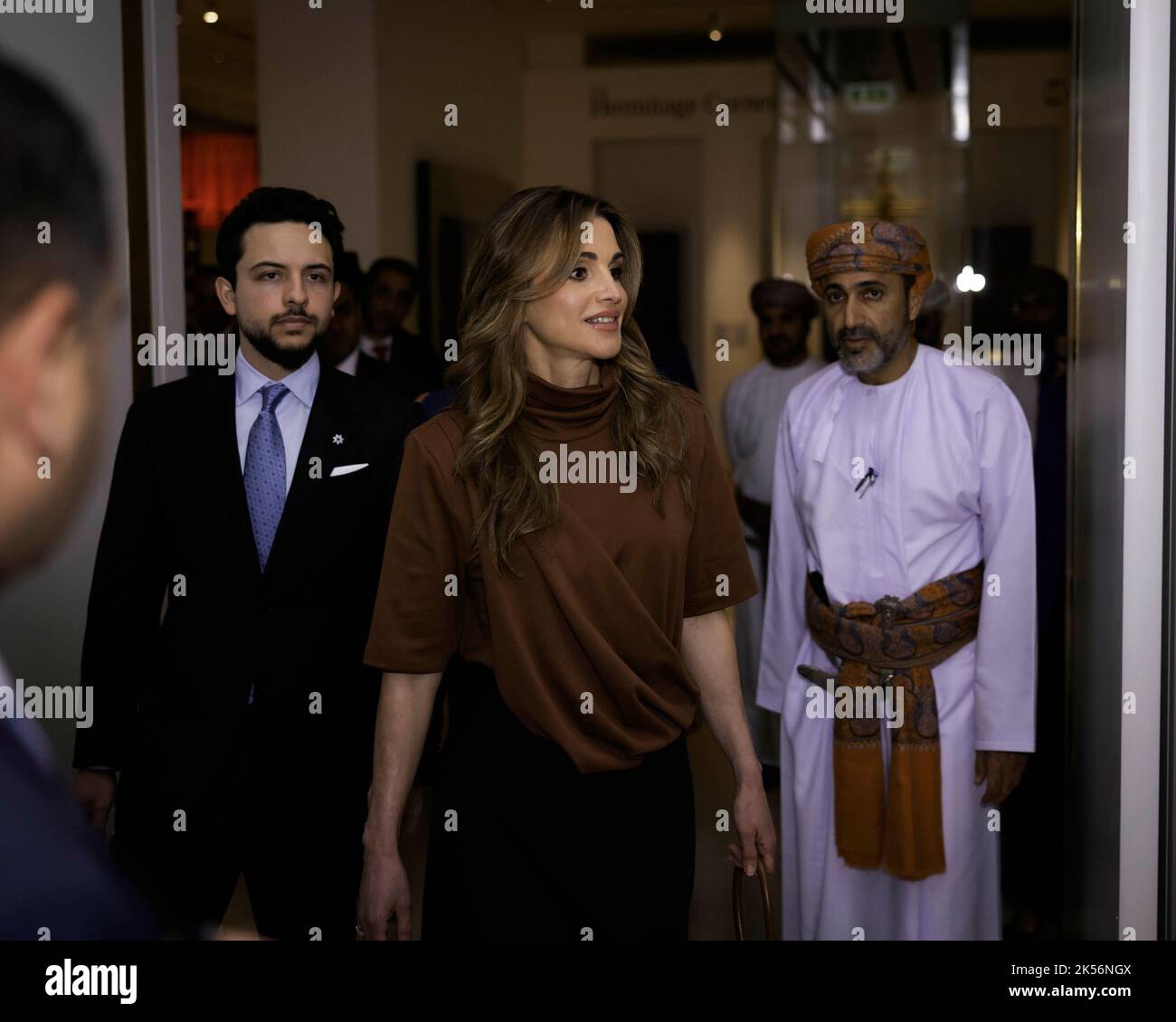 Muscat, Oman. 05th Oct, 2022. TM King Abdullah II and Queen Rania, and ...