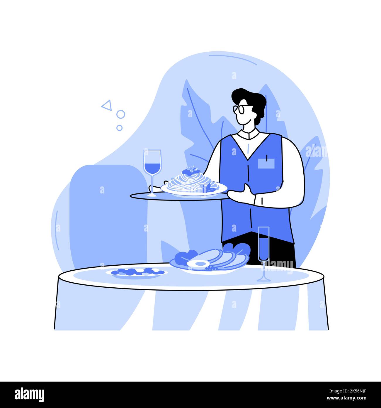 Banquet service isolated cartoon vector illustrations Stock Vector Image & Art - Alamy