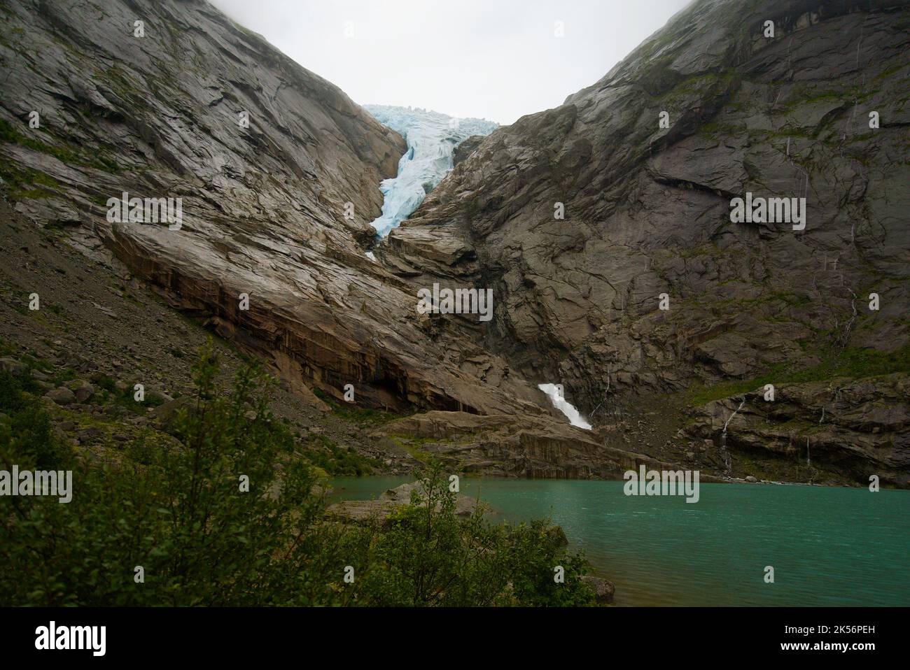 Briksdal Glacier and Briksdalsbrevatnet- Jostedalsbreen nasjonalpark ...