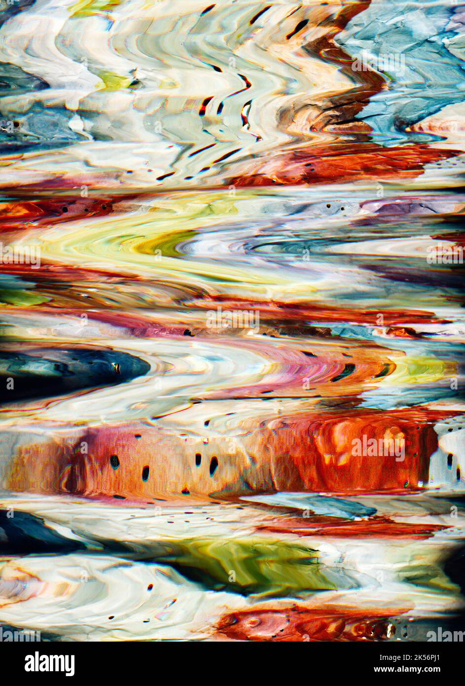 glitch art color noise texture digital artifacts Stock Photo - Alamy