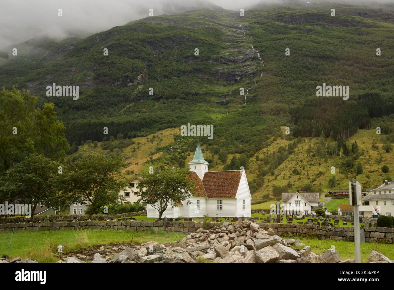 Olden Old Church, Norway Stock Photo - Alamy