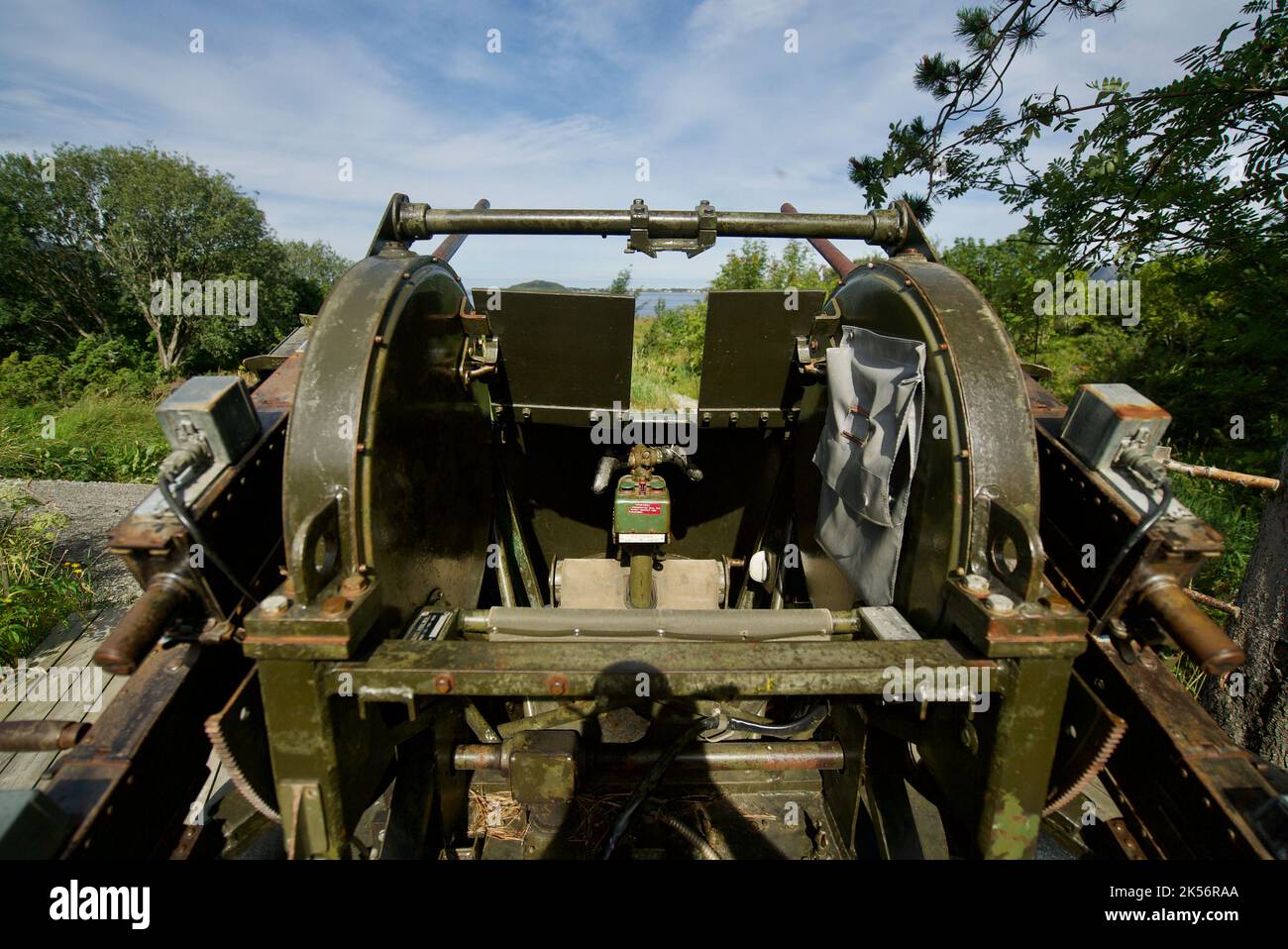 M45 Quadmount AA Gun (Anti Aircraft artillery at Tueneset costal Fort ...