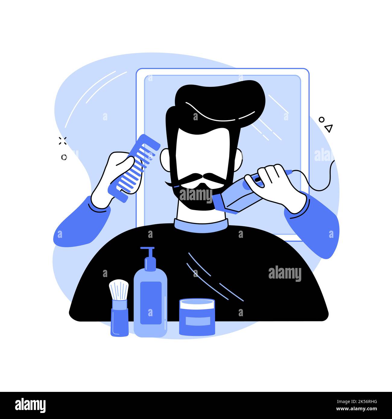 Shaving isolated cartoon vector illustrations Stock Vector Image & Art ...