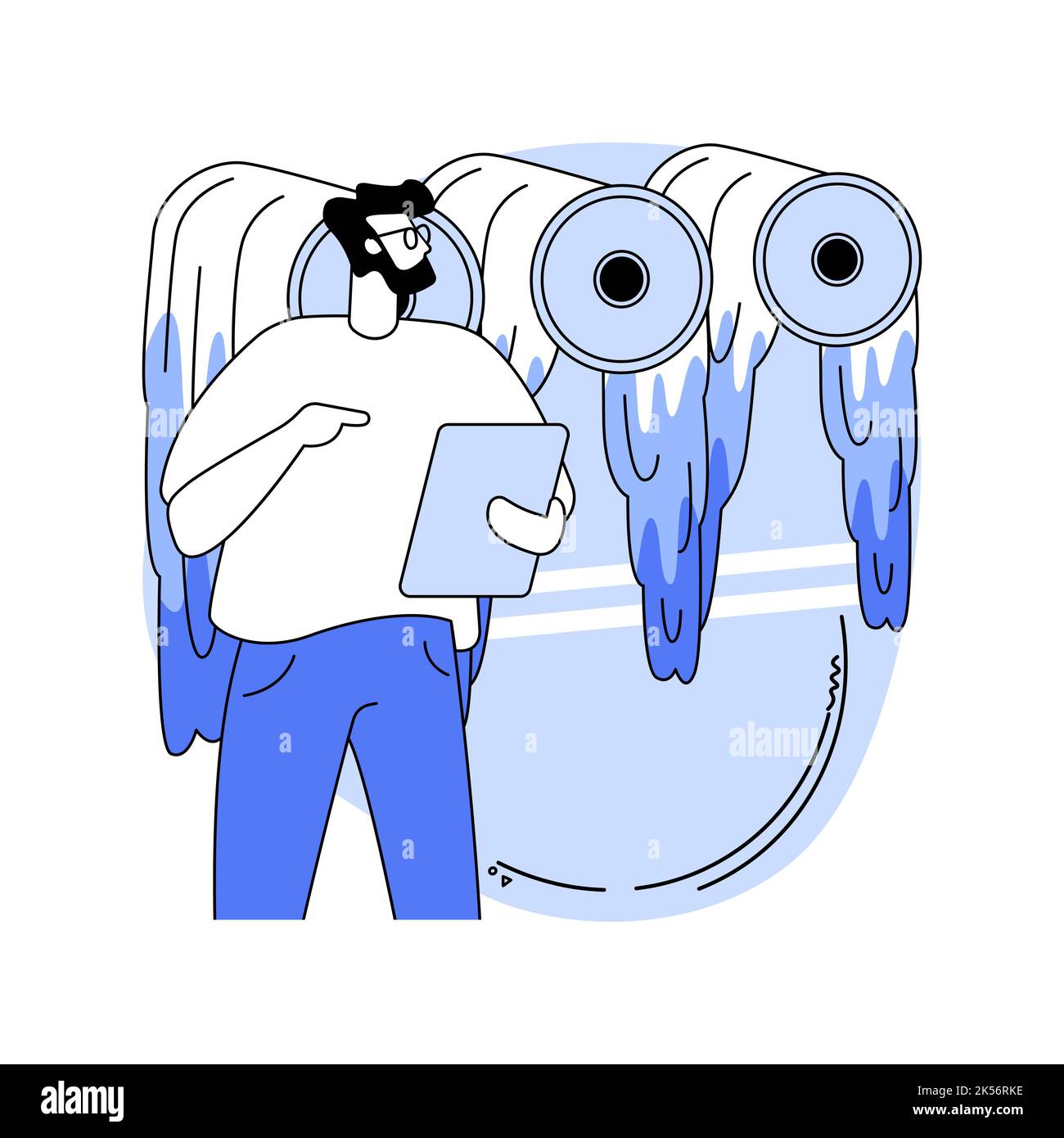 Cotton dyeing isolated cartoon vector illustrations Stock Vector Image ...