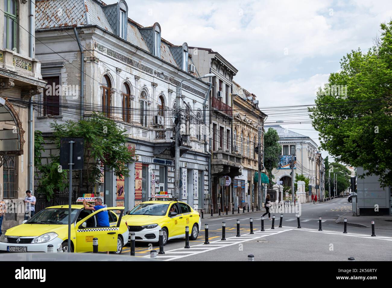 Craiova, Dolj County, Romania – May 14, 2022: Old buildings in downtown ...