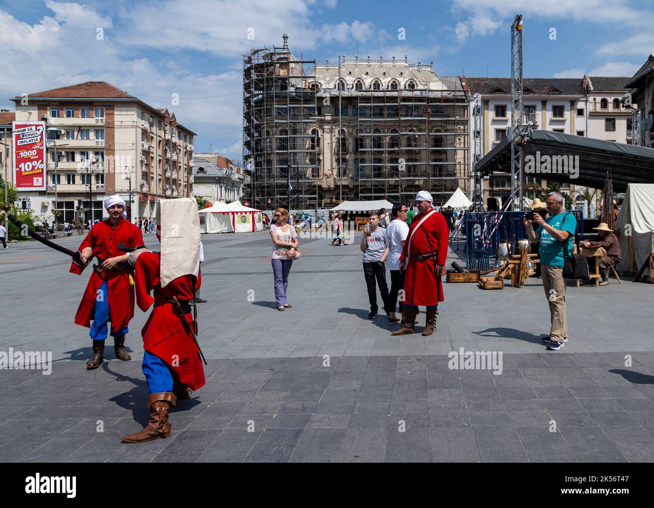 Craiova, Dolj County, Romania – May 14, 2022: People in authentic ...