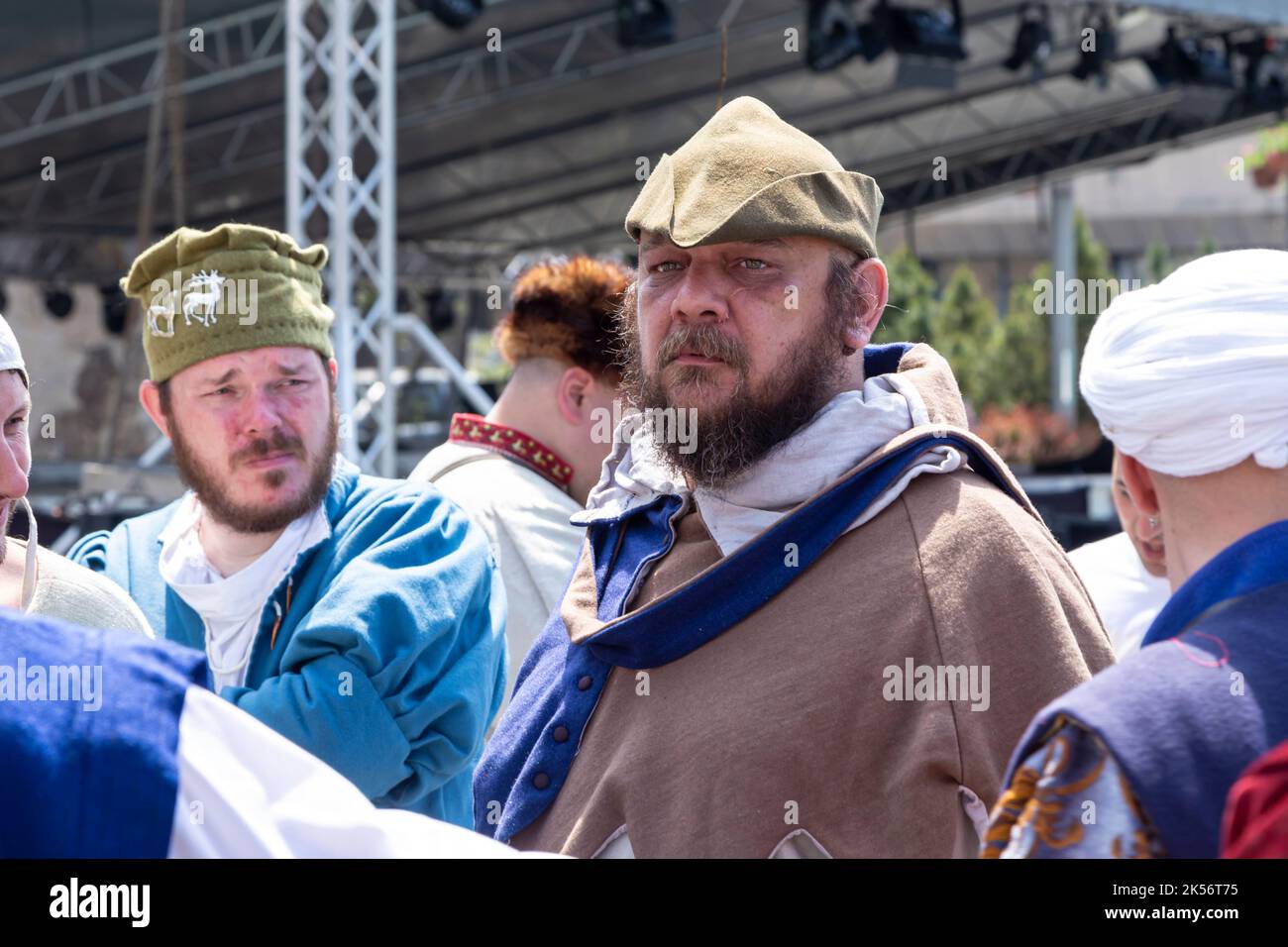 Craiova, Dolj County, Romania – May 14, 2022: People in authentic ...