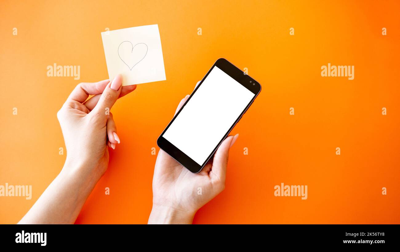 mobile message online technology digital mockup Stock Photo - Alamy