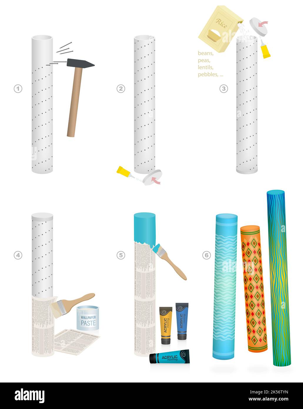 Handicraft instructions Cut Out Stock Images & Pictures - Alamy