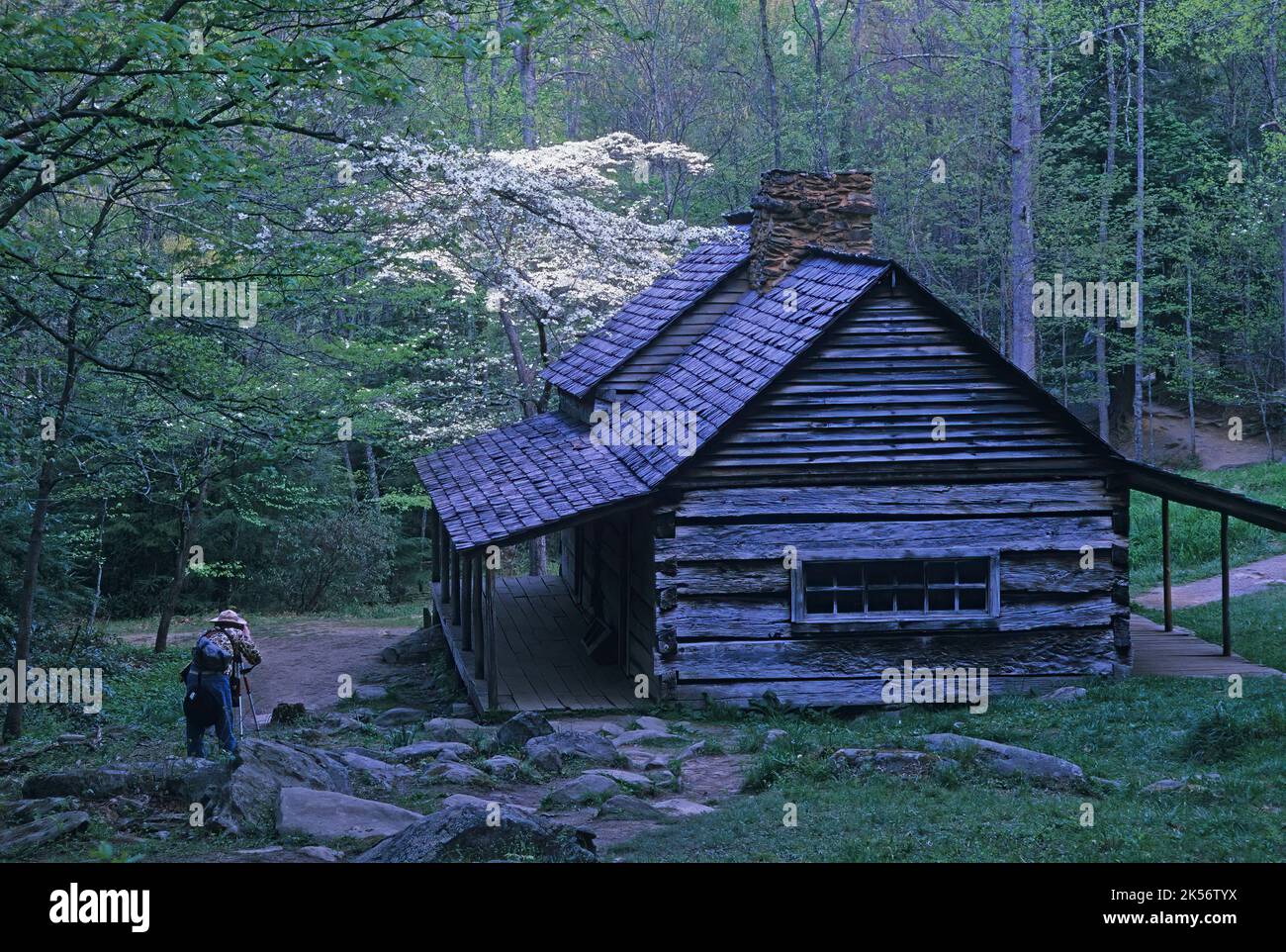 Noah “Bud” Ogle Cabin Pioneer homestead at Smoky Mountains National ...