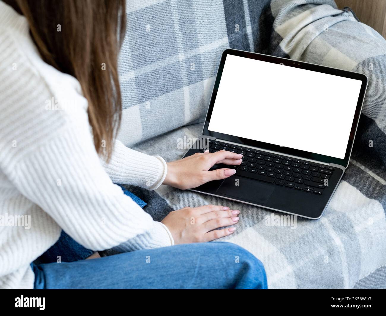 computer mockup distance education online Stock Photo - Alamy