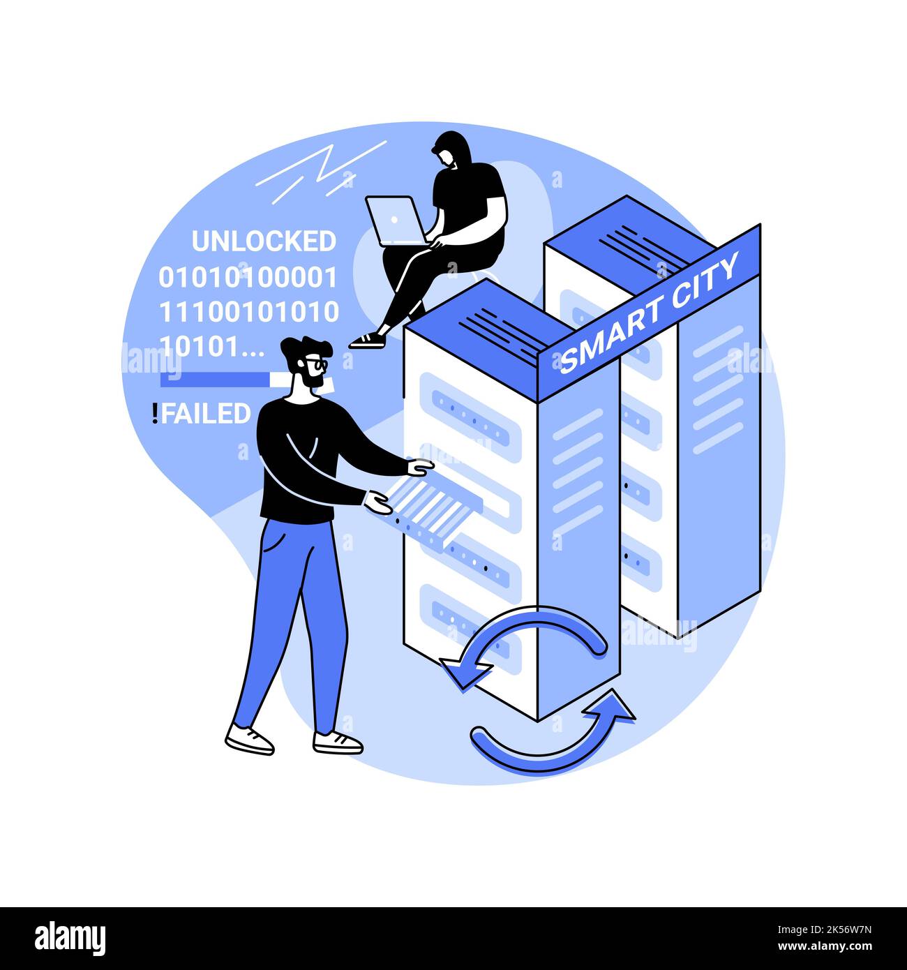 Key management isolated cartoon vector illustrations Stock Vector Image ...