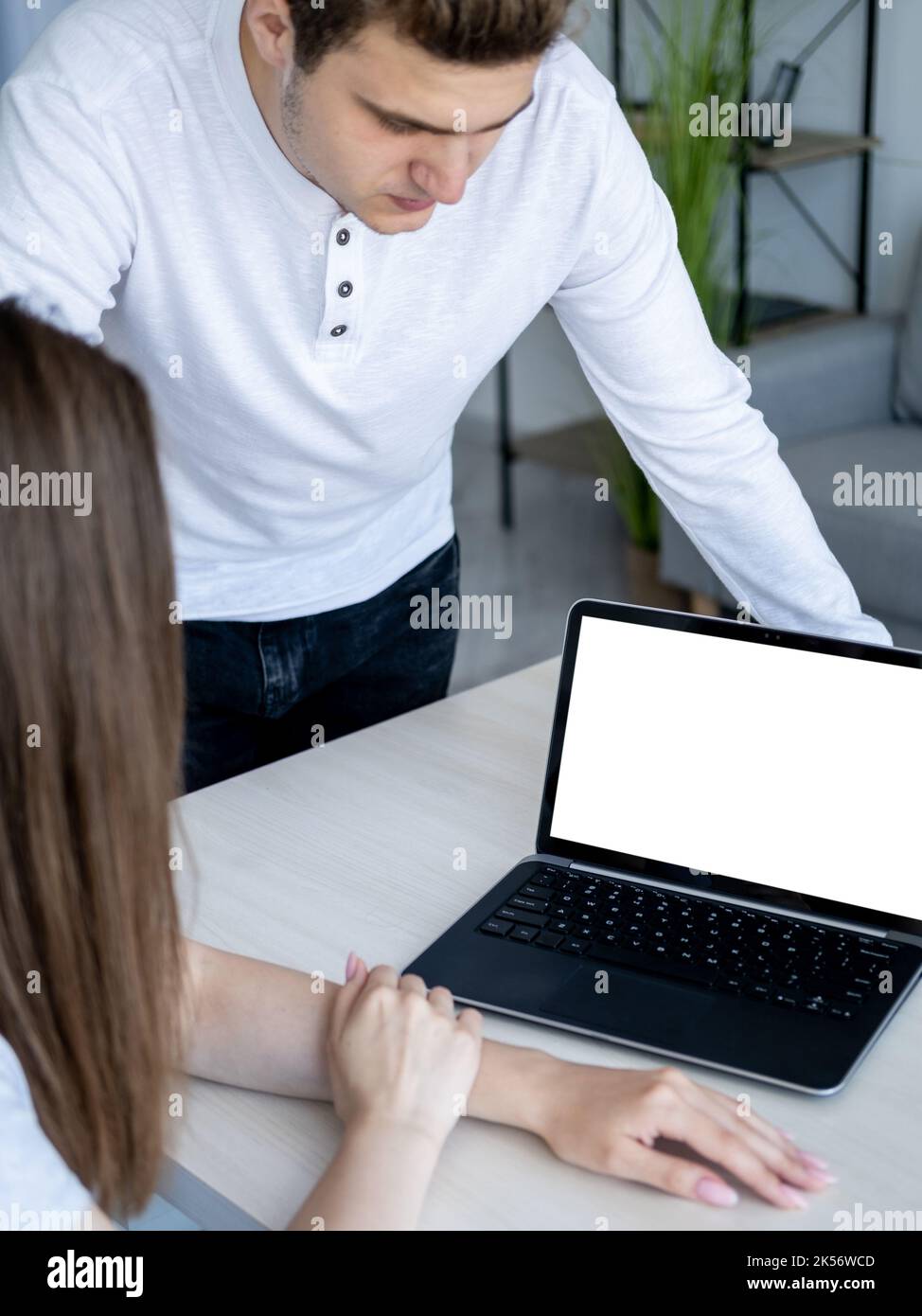 business communication computer mockup work Stock Photo - Alamy