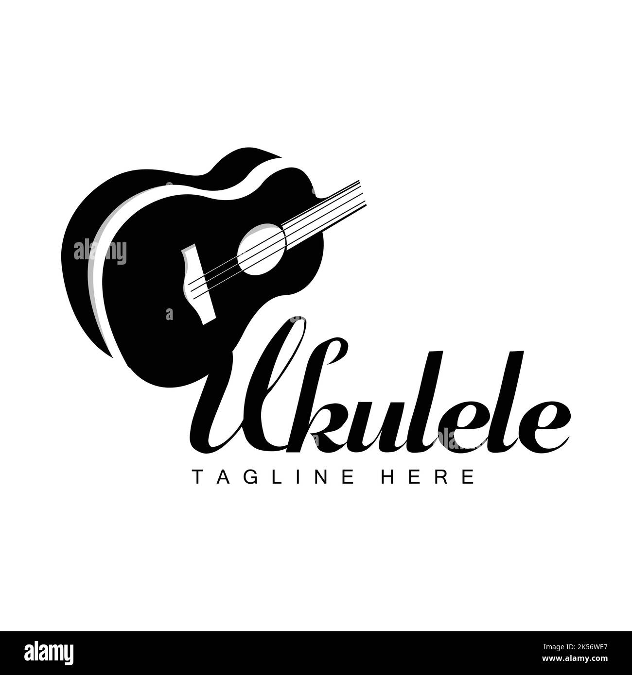 Minimalist Ukulele Music Logo Design, Ukulele Guitar Vector. Ukelele ...