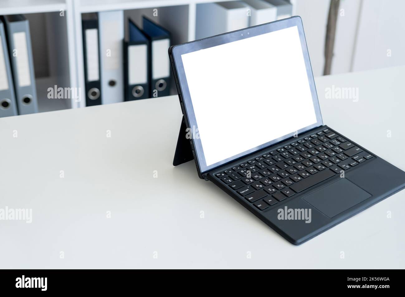 office work computer mockup digital technology Stock Photo - Alamy
