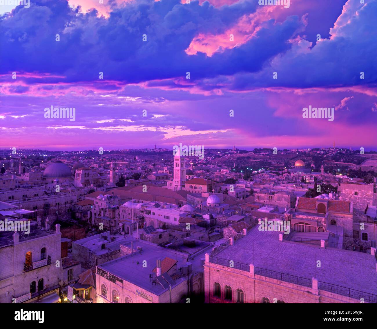 OLD CITY SKYLINE JERUSALEM ISRAEL Stock Photo - Alamy