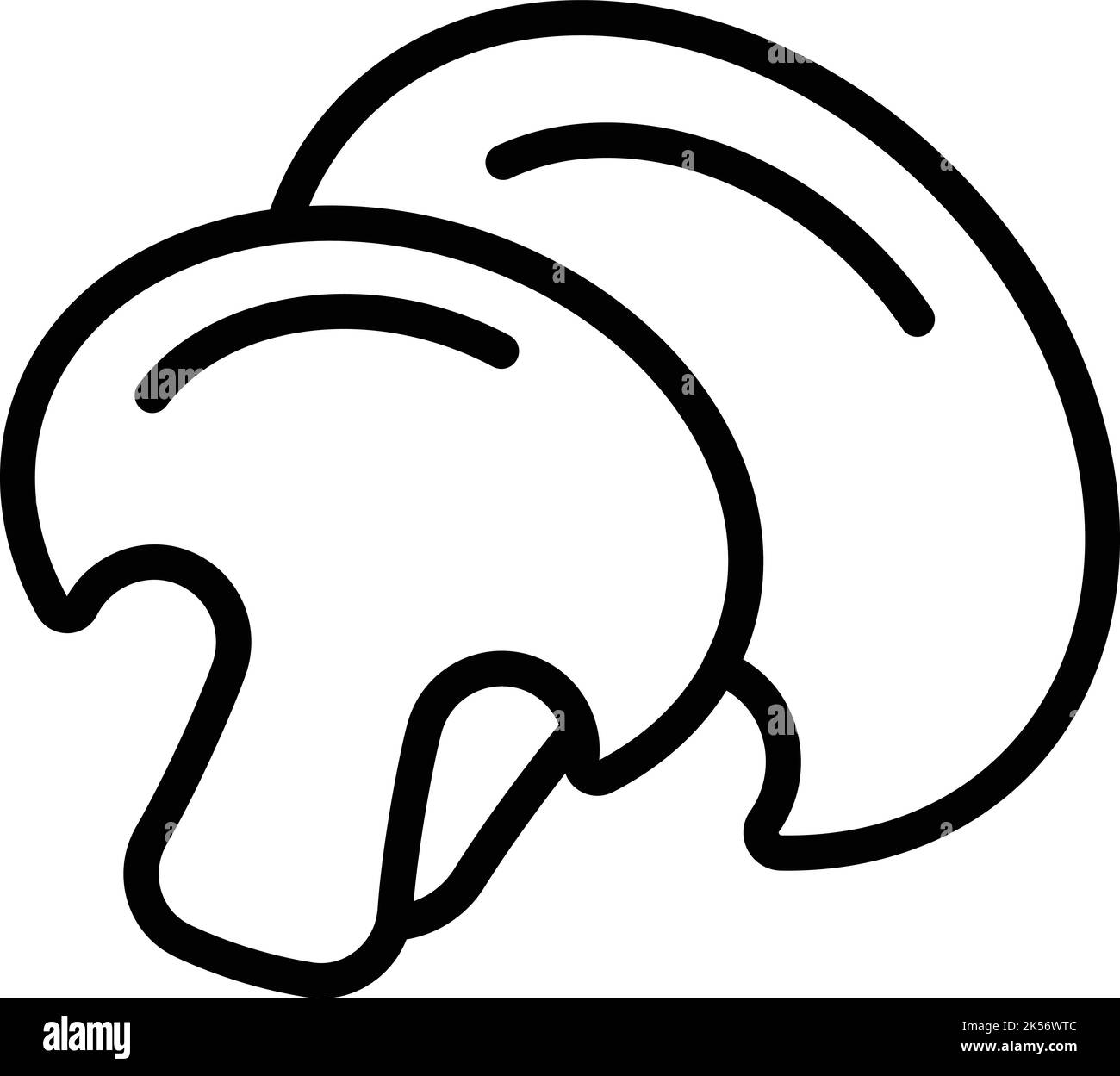 Vegetable mushroom icon outline vector. Chinese morel. Organic ...