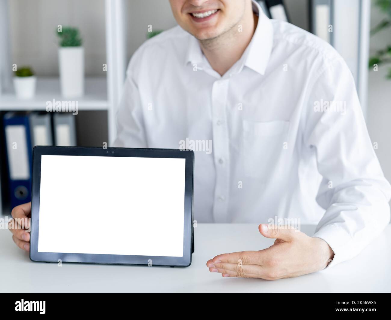 Presentation remote desk hi-res stock photography and images - Alamy