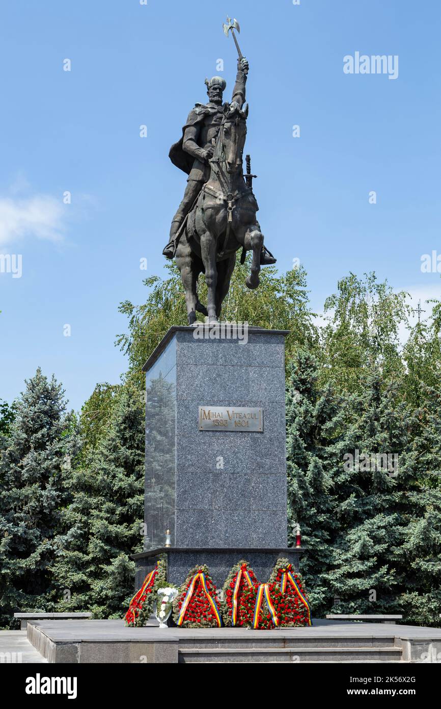 Craiova, Dolj, Romania – May 14, 2022: The statue of Michael the Brave ...