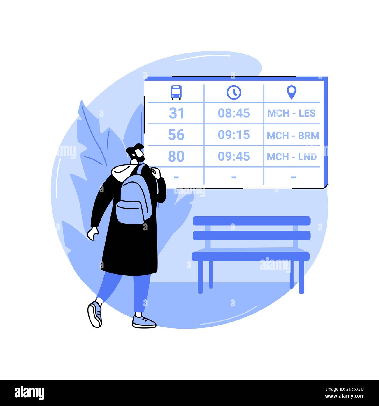 Bus information display Stock Vector Images - Alamy