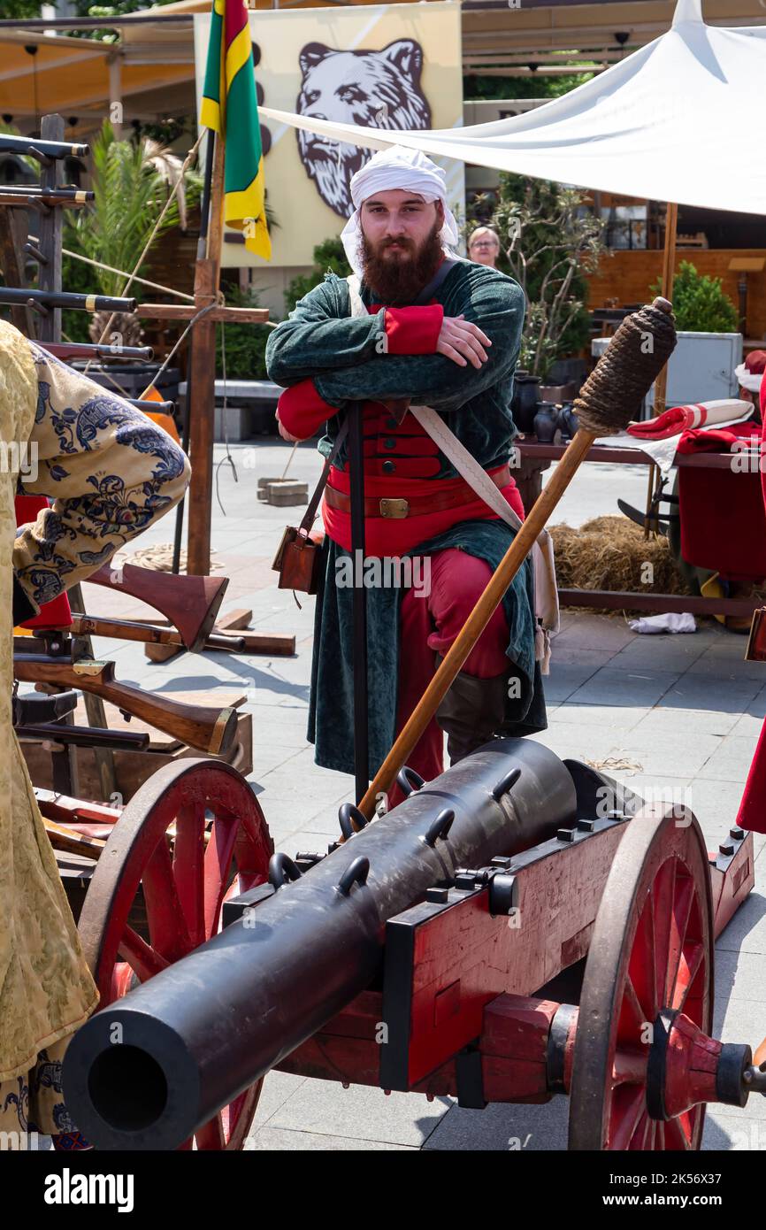 Craiova, Dolj County, Romania – May 14, 2022: Gunner in authentic ...