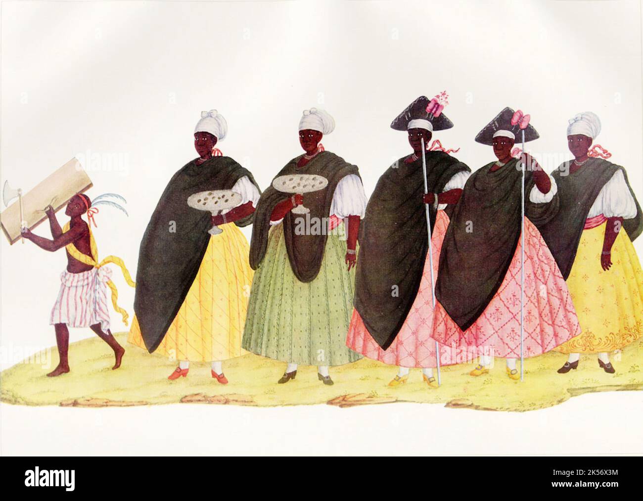 Carlos Julião - Festival of Our Lady of the Rosary - c1770's Stock ...