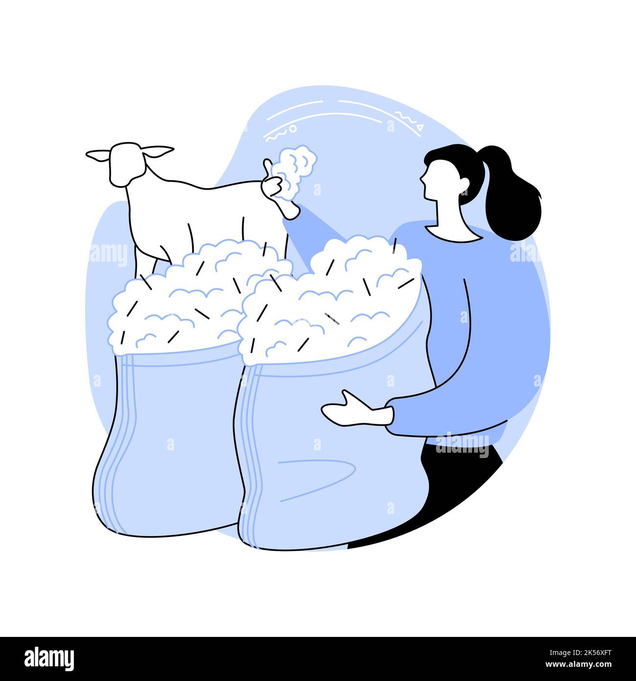 Wool Sorting And Grading Isolated Cartoon Vector Illustrations Stock Vector Image And Art Alamy
