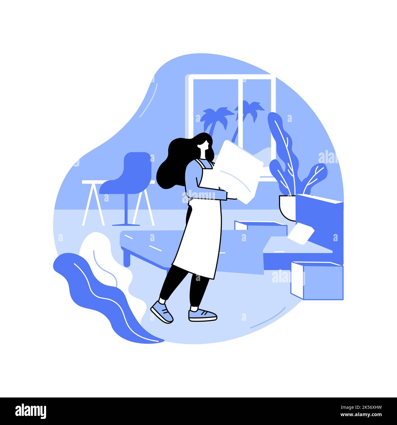 Housekeeping isolated cartoon vector illustrations Stock Vector Image ...