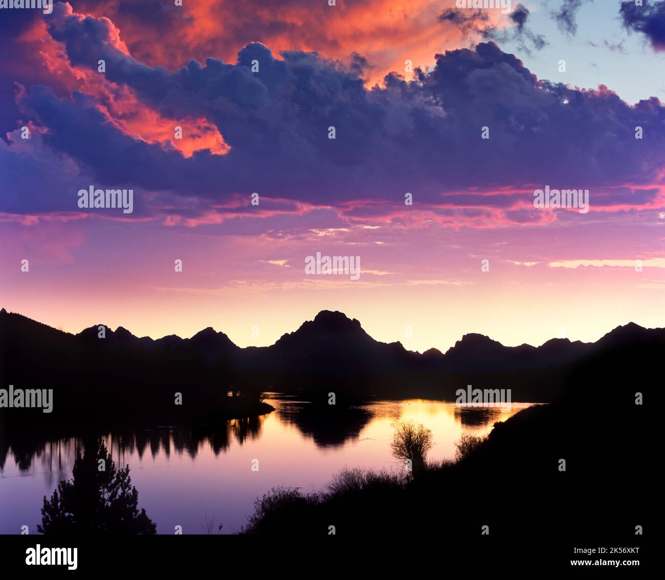 OXBOW BEND SNAKE RIVER MOUNT MORAN GRAND TETON NATIONAL PARK WYOMING ...